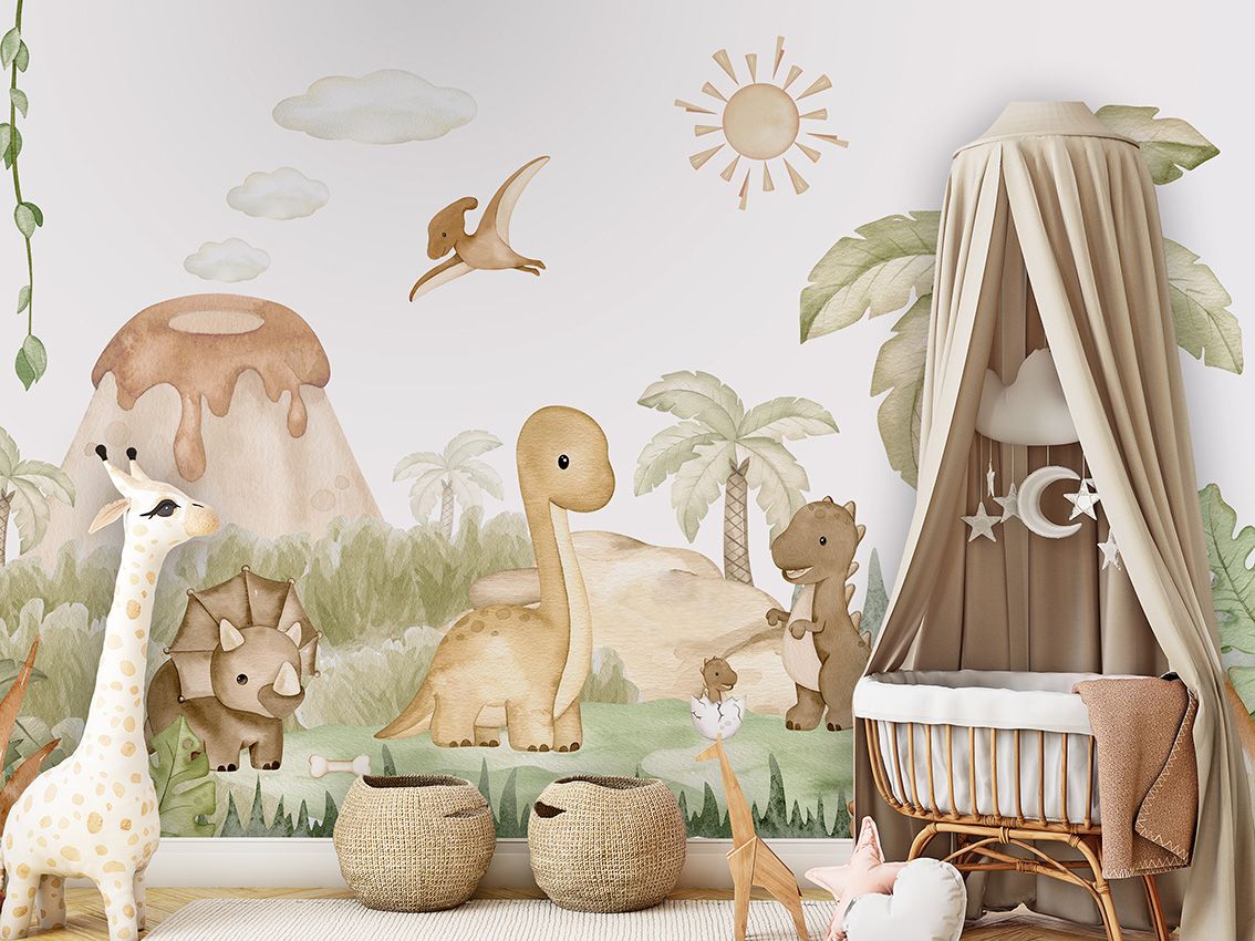 Dinosaurus Behang Voor Kinderen