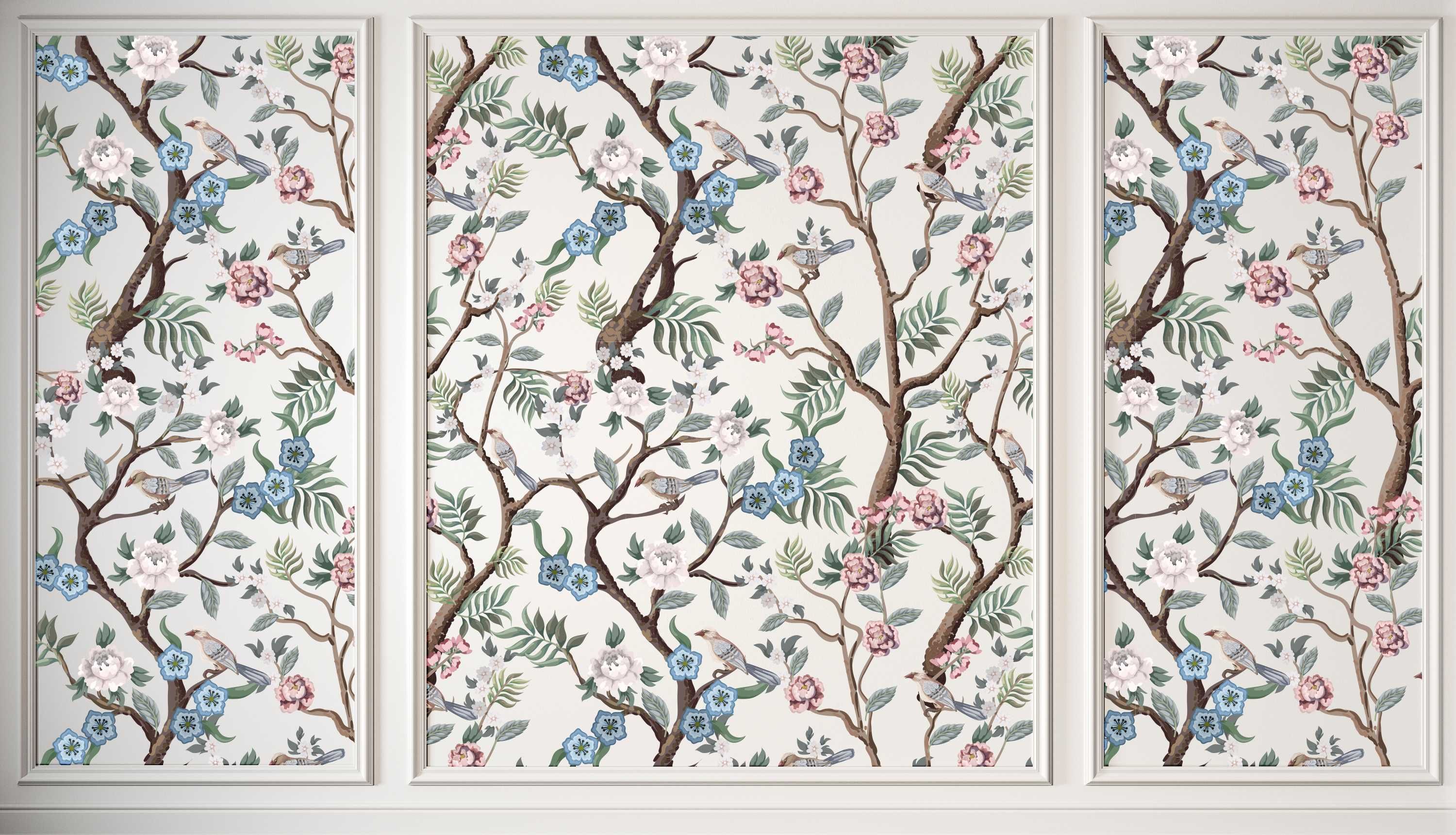 Victoriaans Bloemenbehang Abstract Achtergrond Luxe Beige En Goud