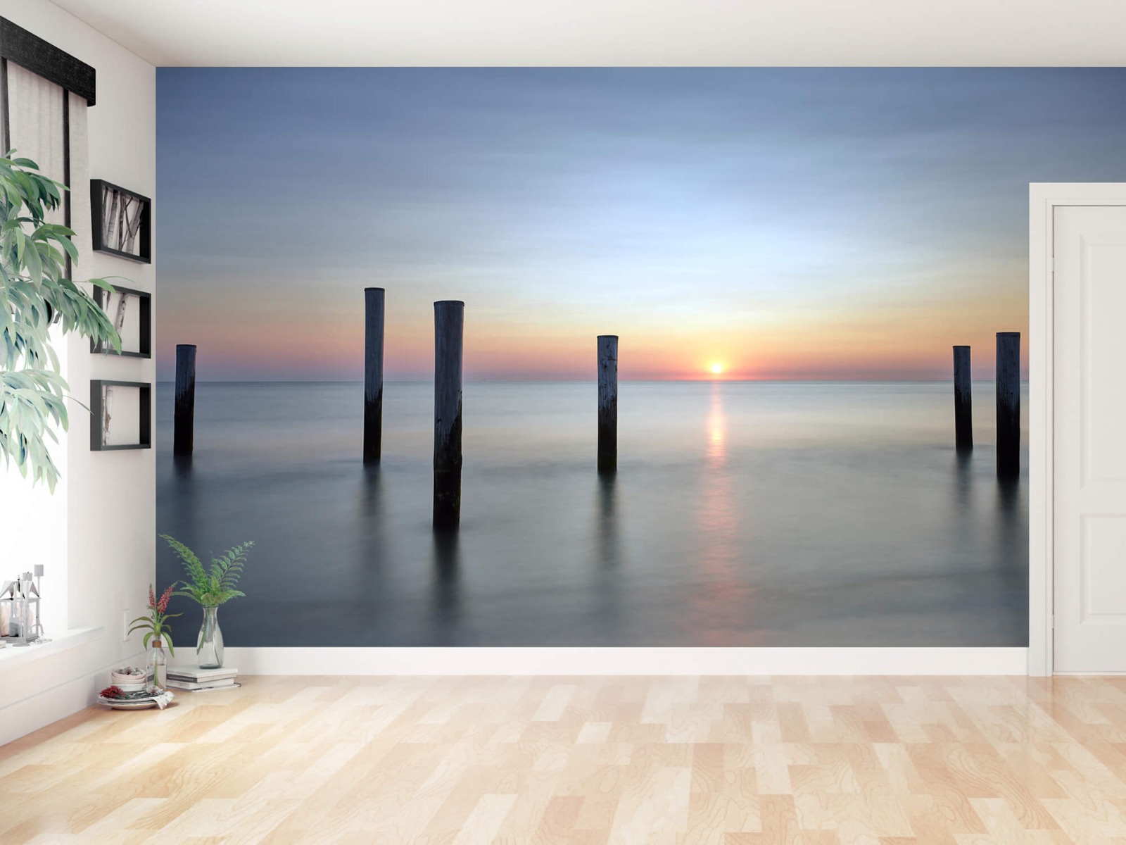 Strandpalen - Fotobehang
