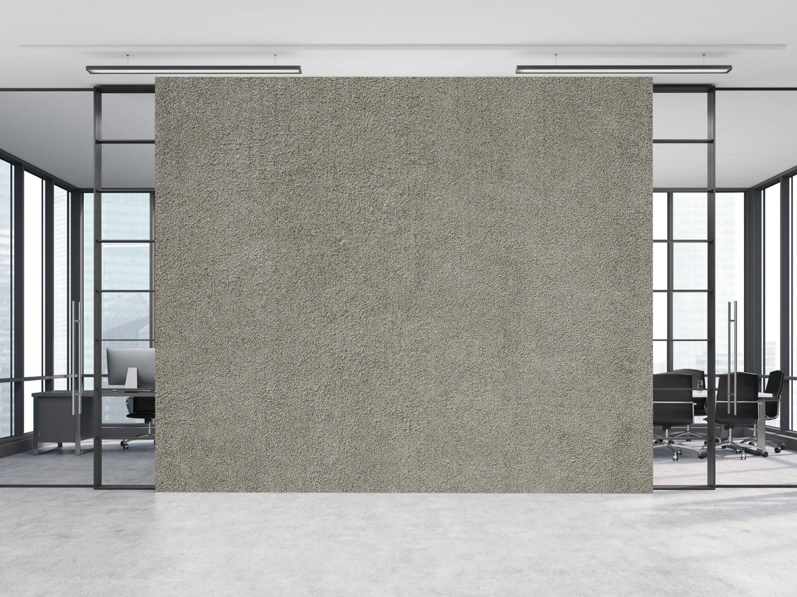 Betonnen muur met fijne steentjes - Fotobehang