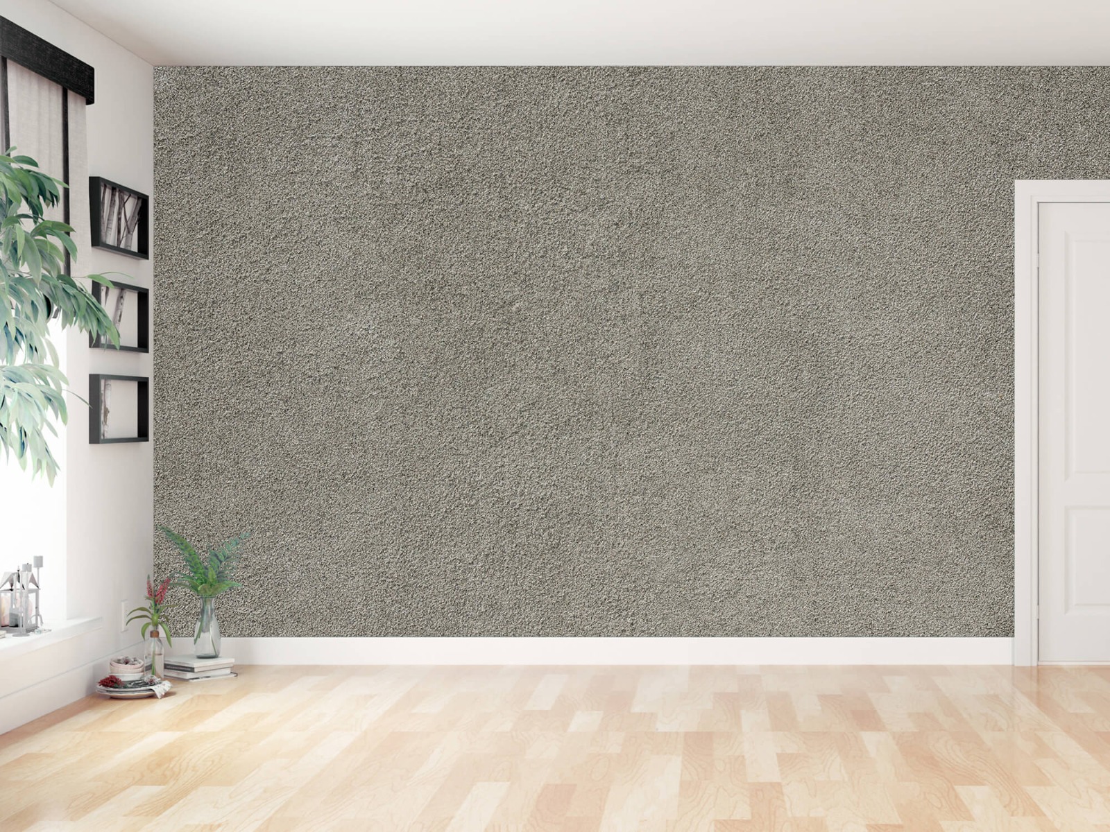 Betonnen muur met fijne steentjes - Fotobehang