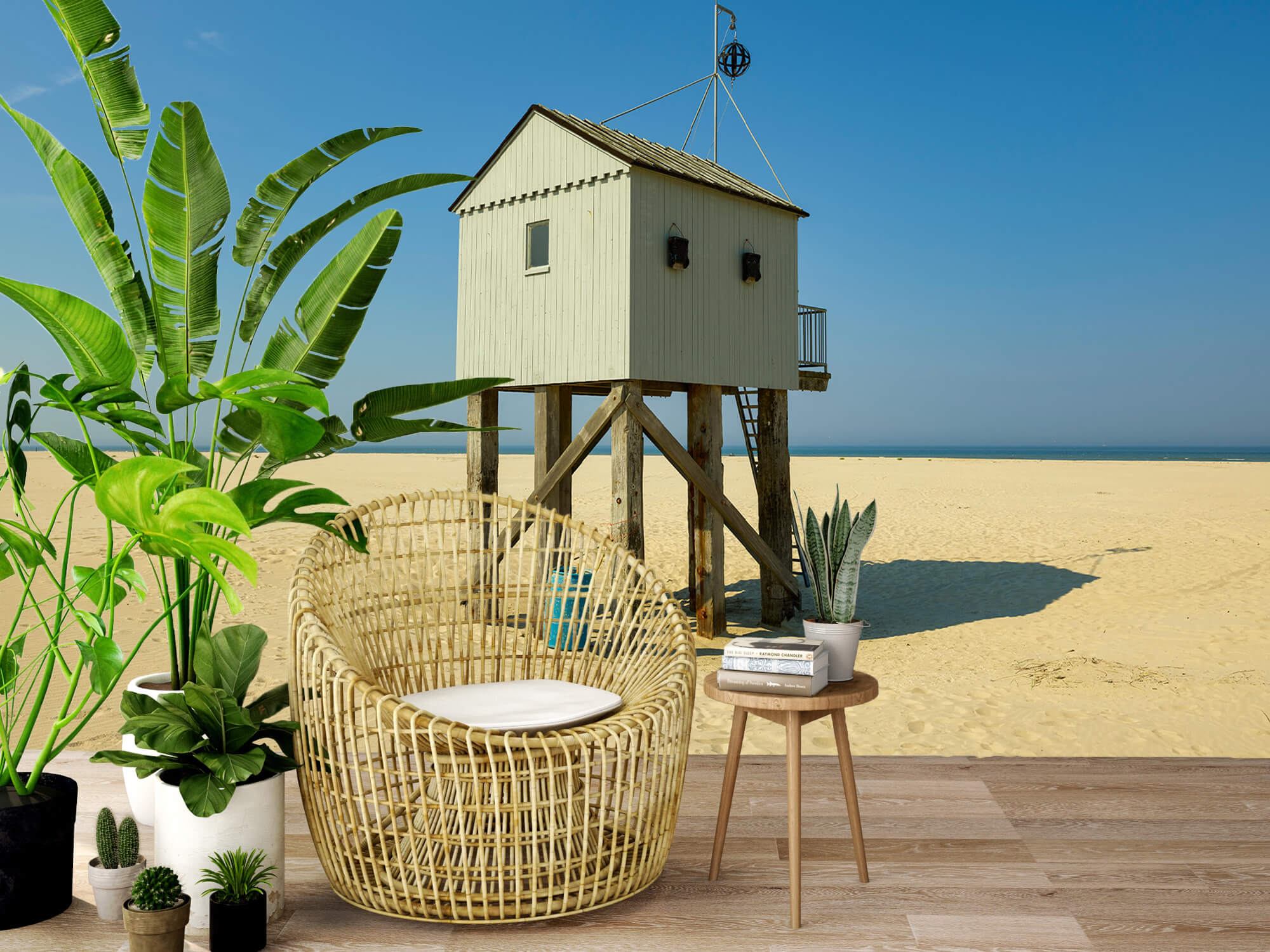 Strandhuisje - Fotobehang