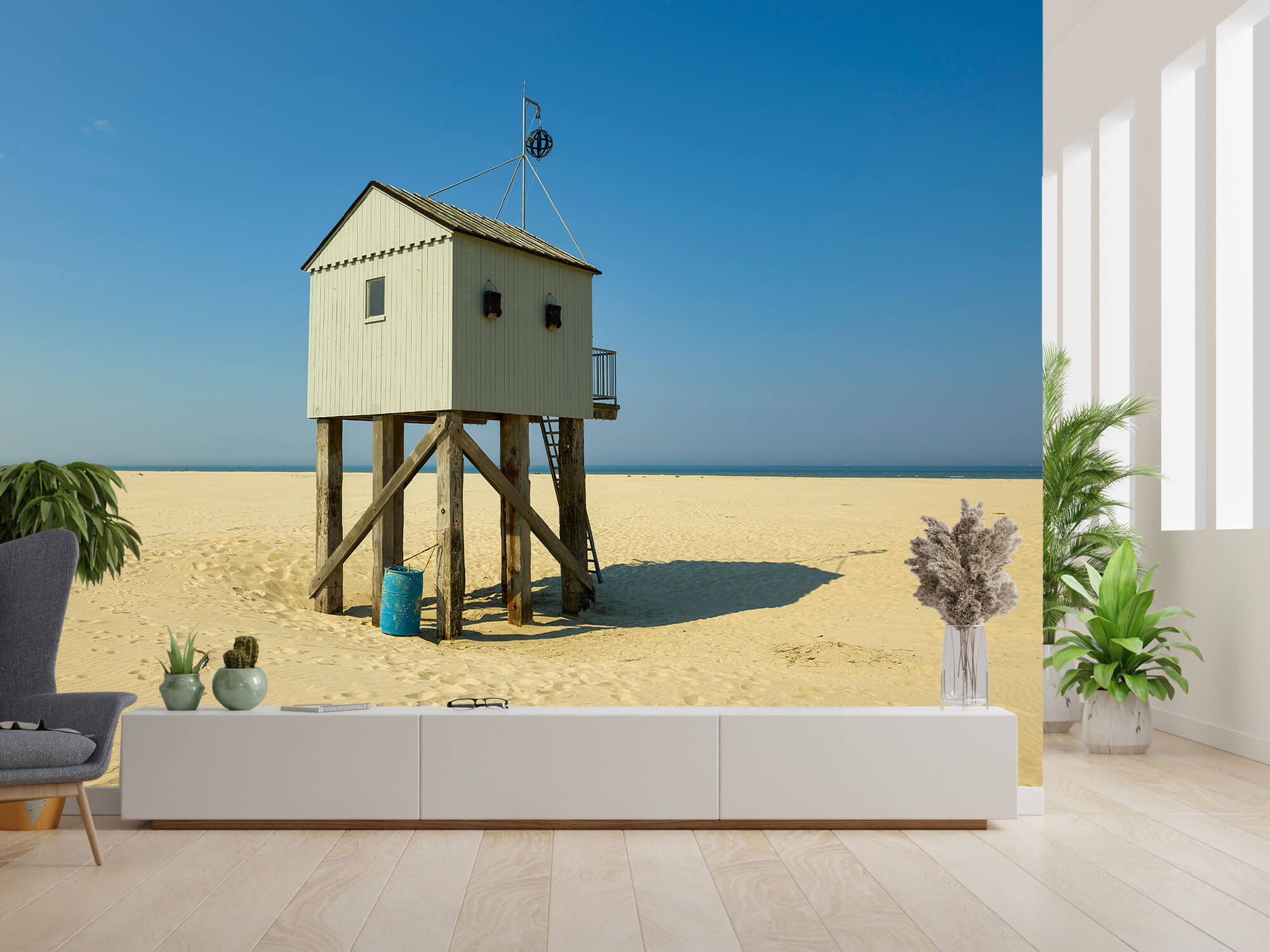Strandhuisje - Fotobehang