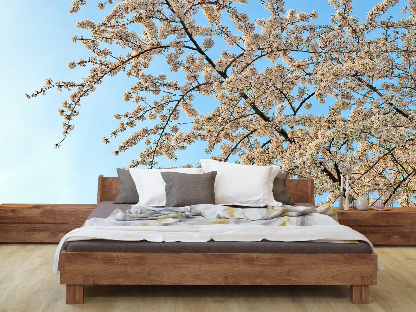 Bloesemtak - Fotobehang