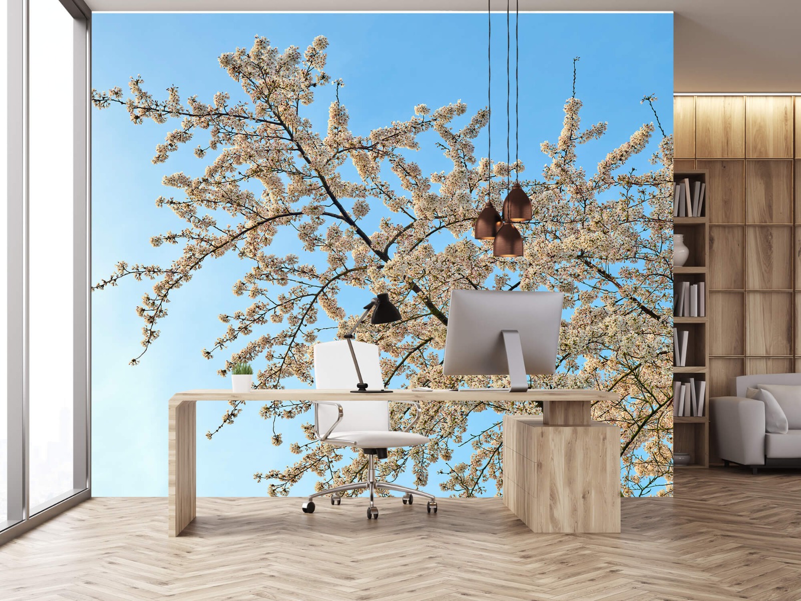 Bloesemtak - Fotobehang