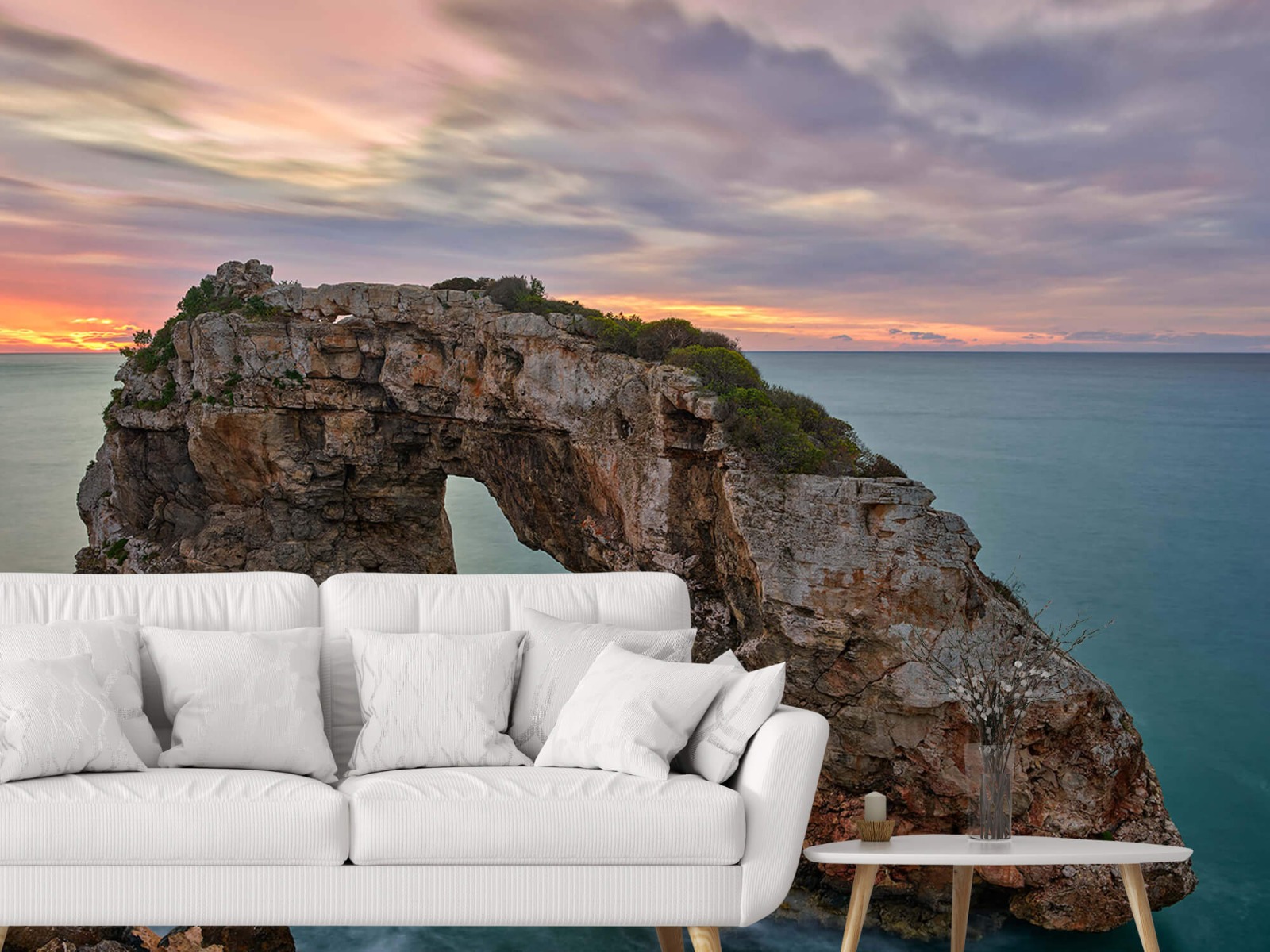 Rots in zee - Fotobehang