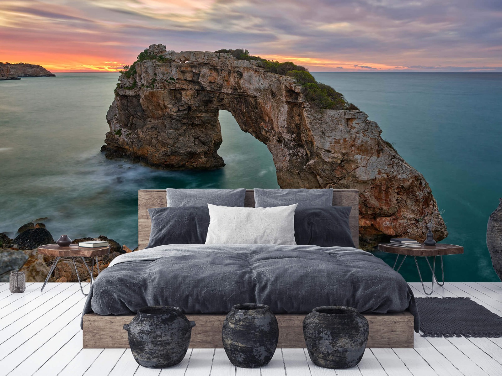 Rots in zee - Fotobehang