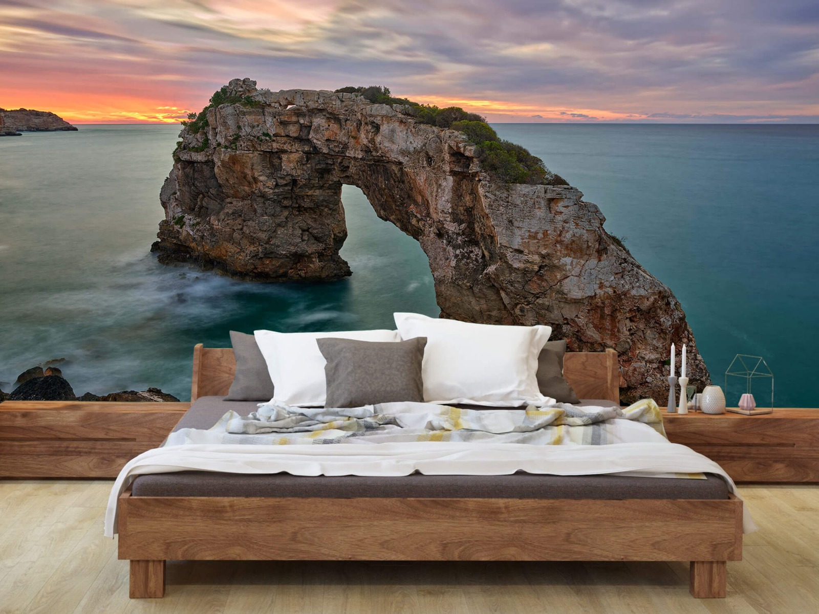 Rots in zee - Fotobehang