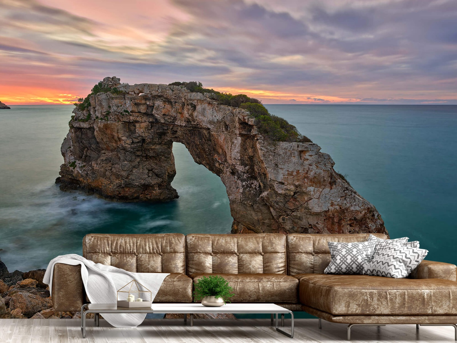 Rots in zee - Fotobehang