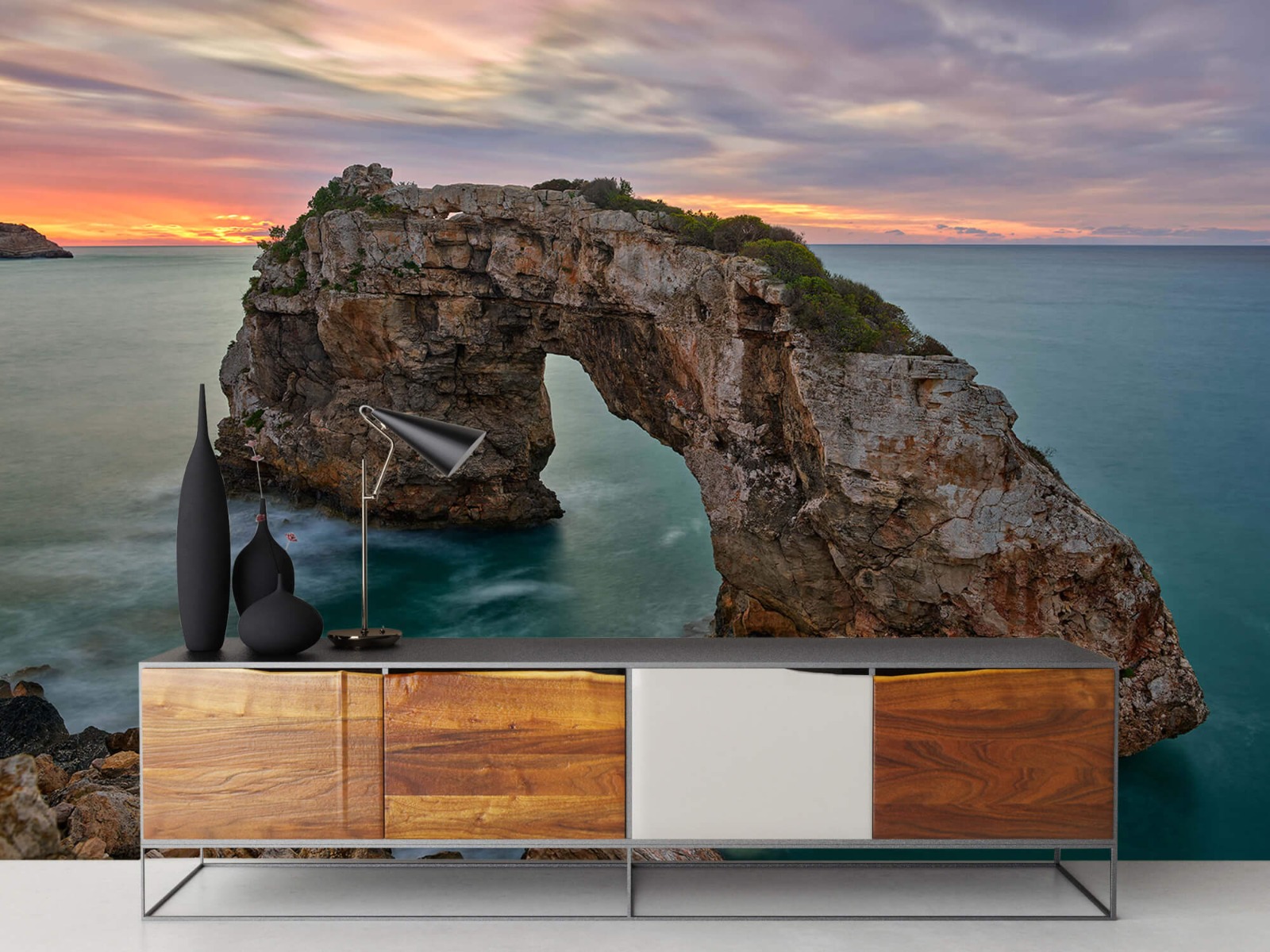 Rots in zee - Fotobehang