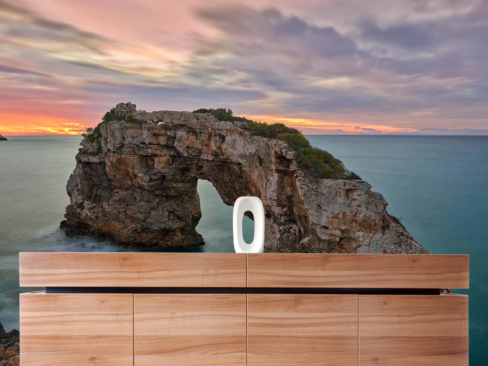 Rots in zee - Fotobehang