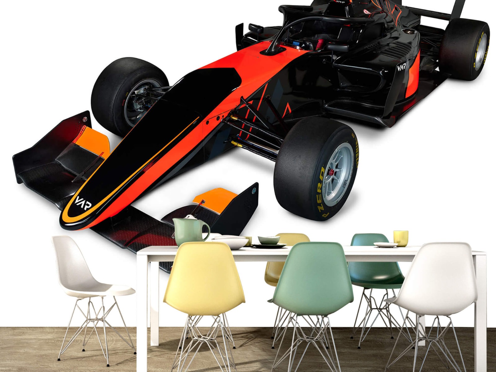 Formula 3 - Left front view, 3d - Fotobehang