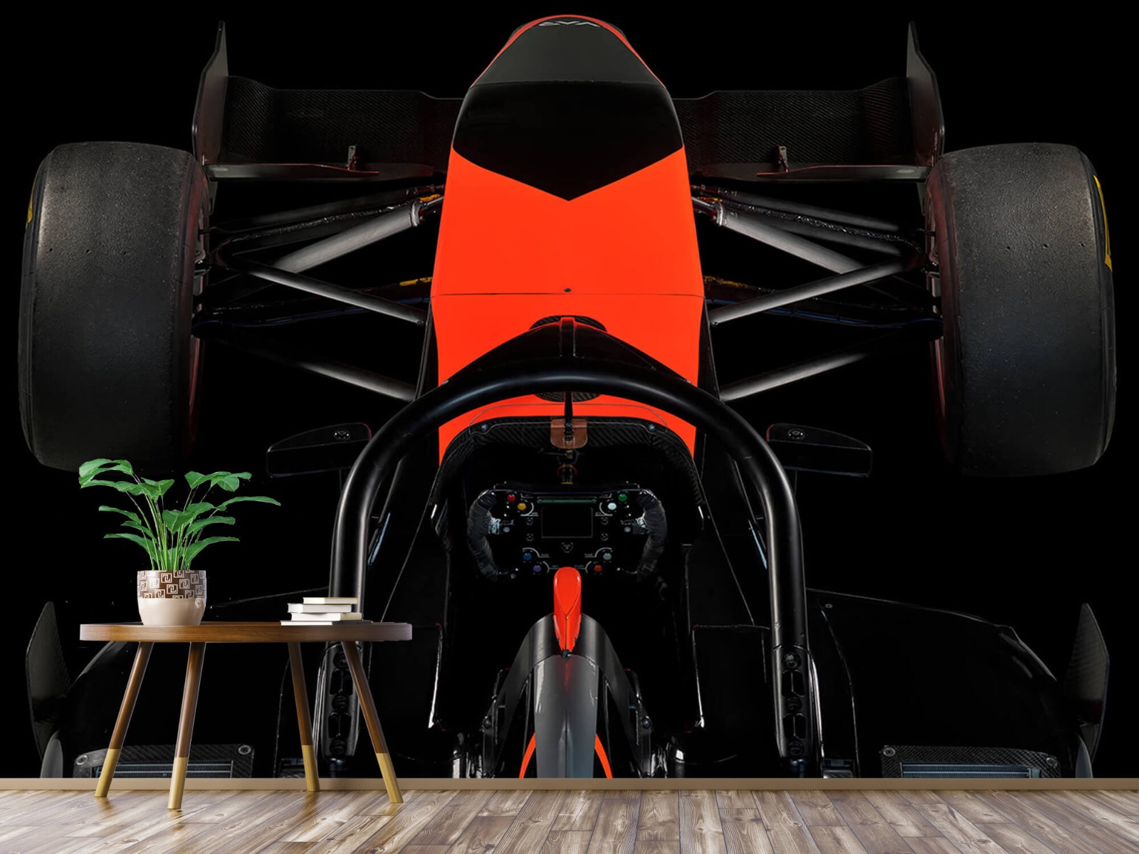 Formule 3 - Cockpit view - dark - Fotobehang