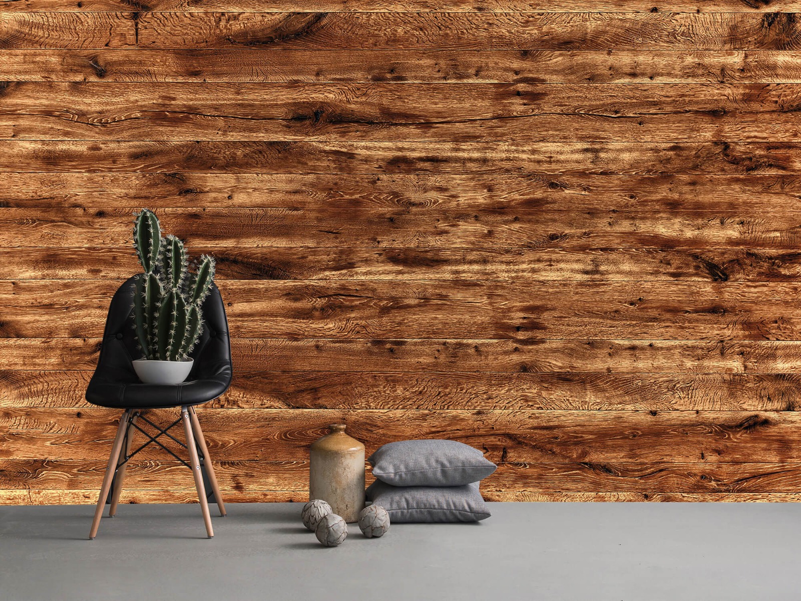 Gedetailleerd hout - Fotobehang