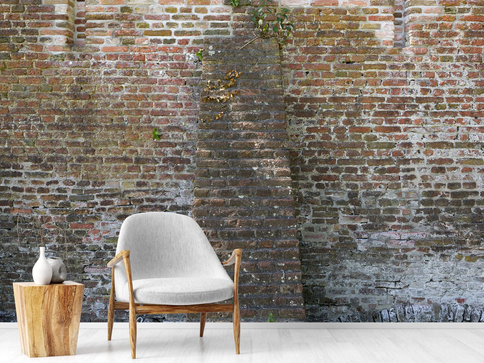 Verweerde stadsmuur - Fotobehang