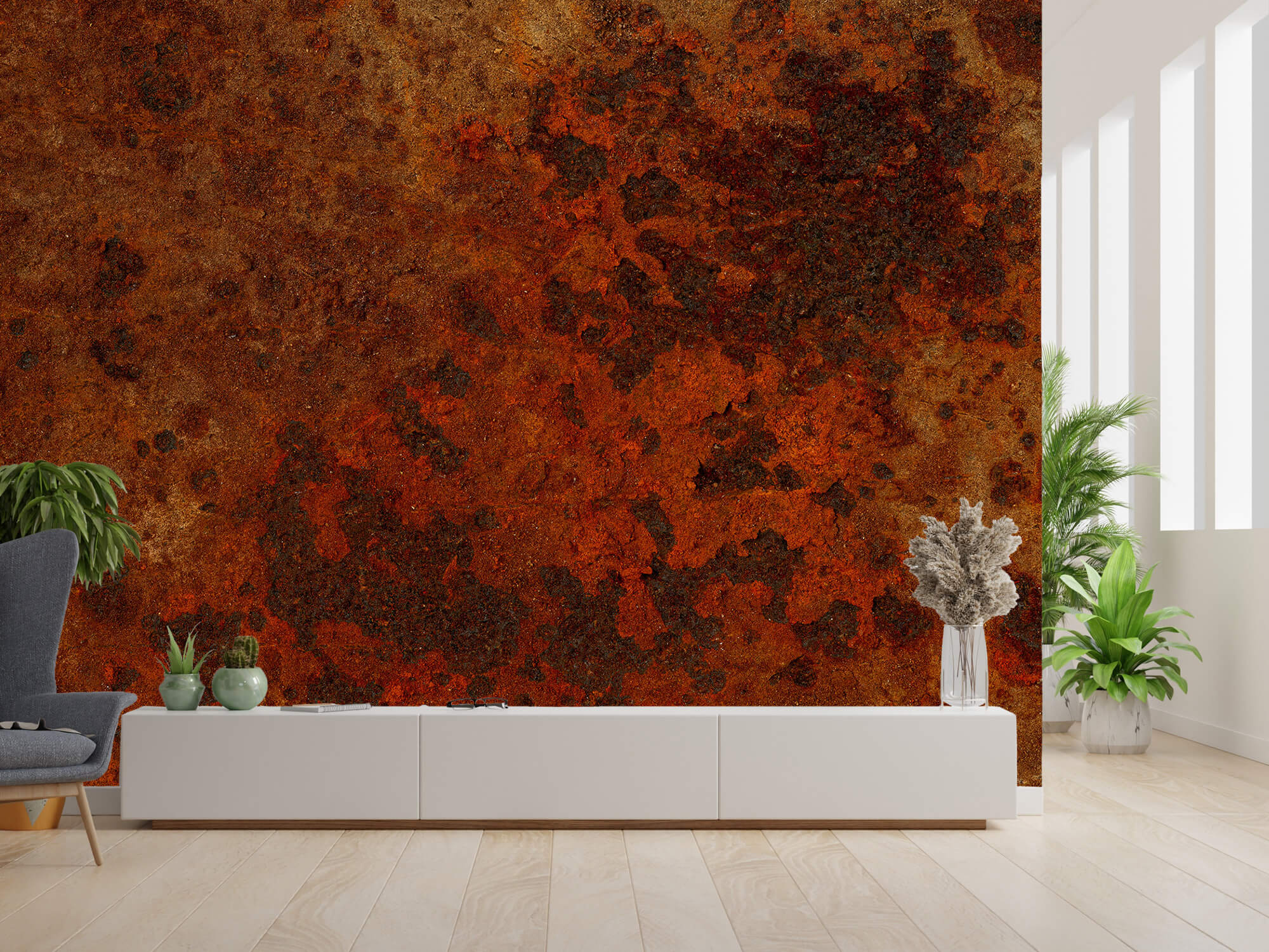 Structuur met roest - Fotobehang