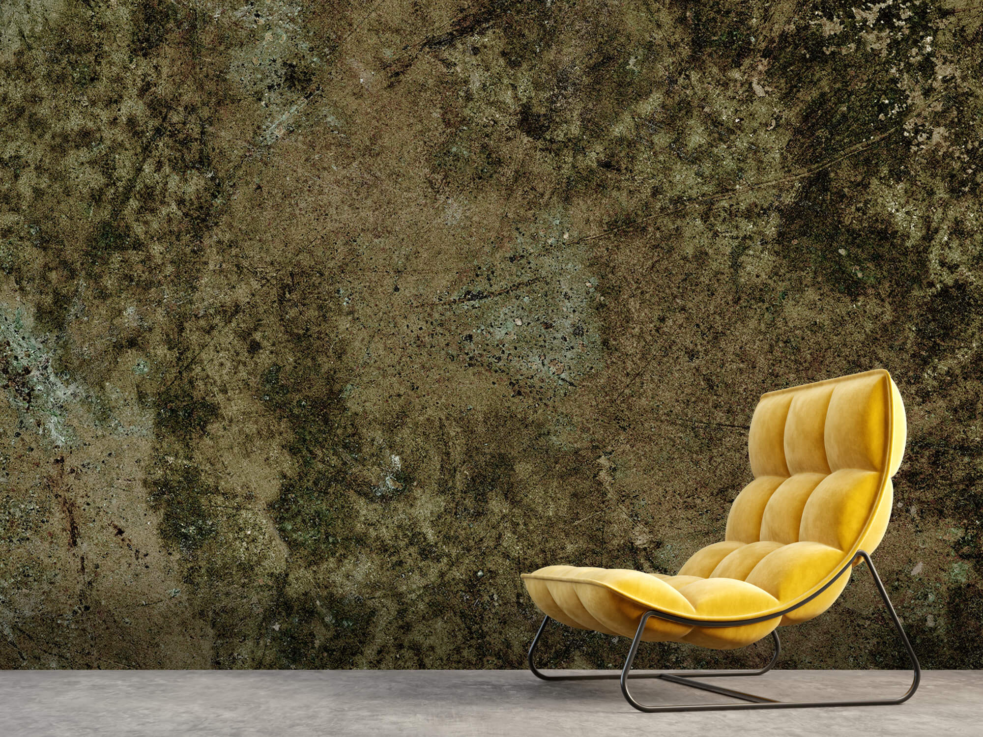 Groen structuren - Fotobehang