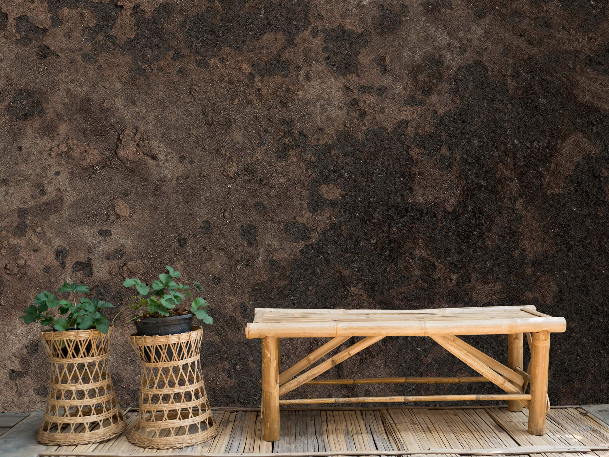 Roestbruin structuur - Fotobehang