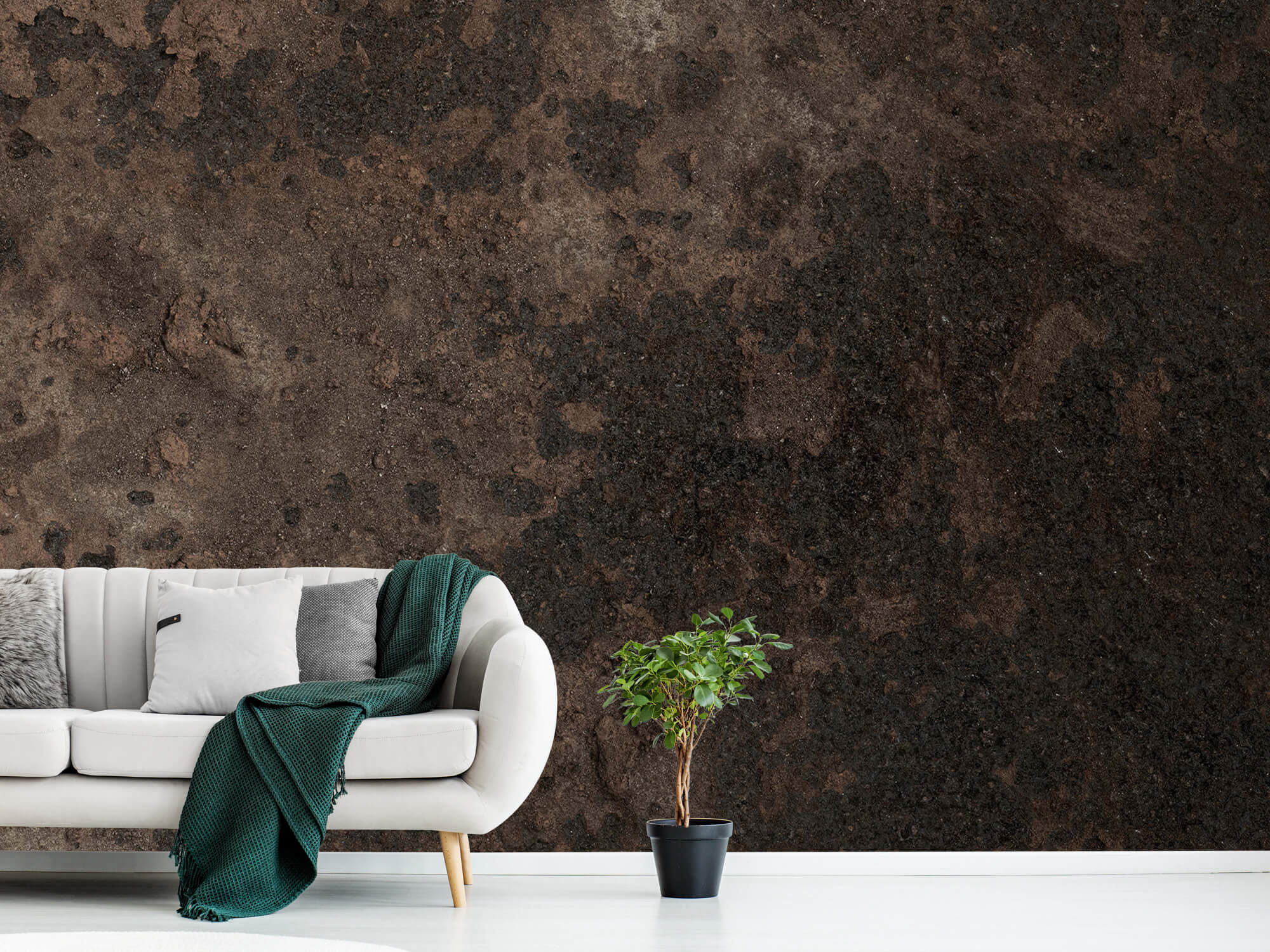 Roestbruin structuur - Fotobehang