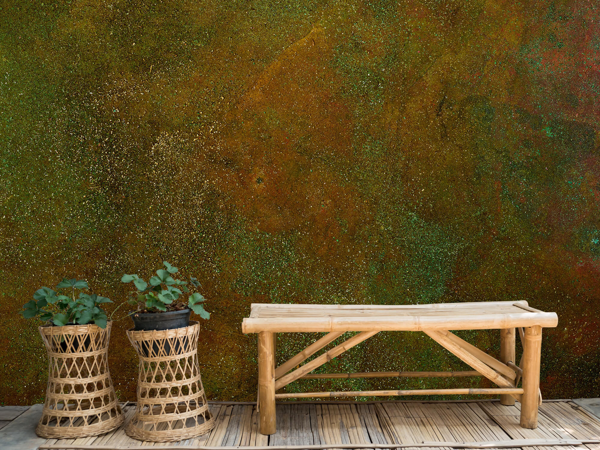 Geoxideerd metaal - Fotobehang