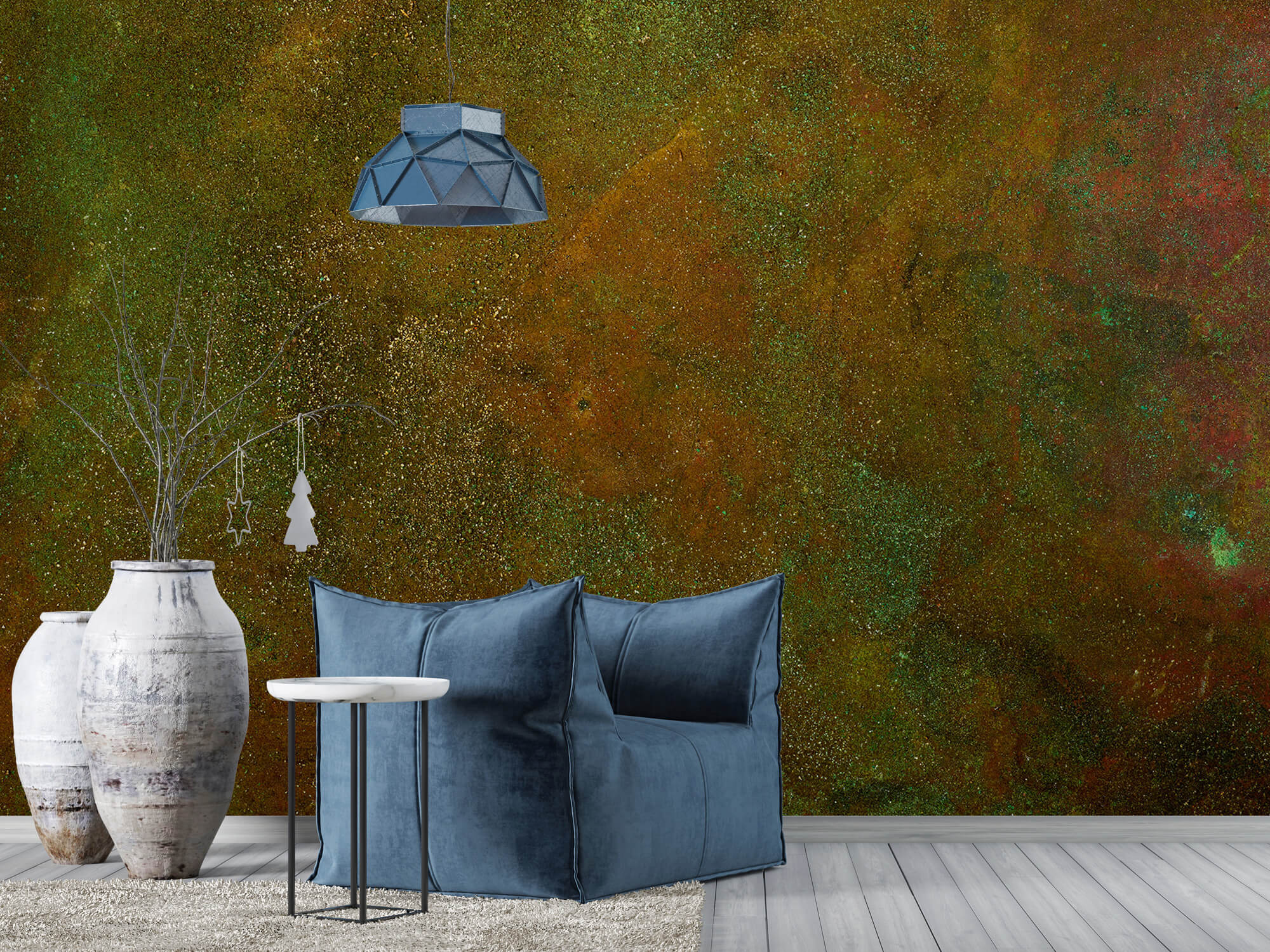 Geoxideerd metaal - Fotobehang