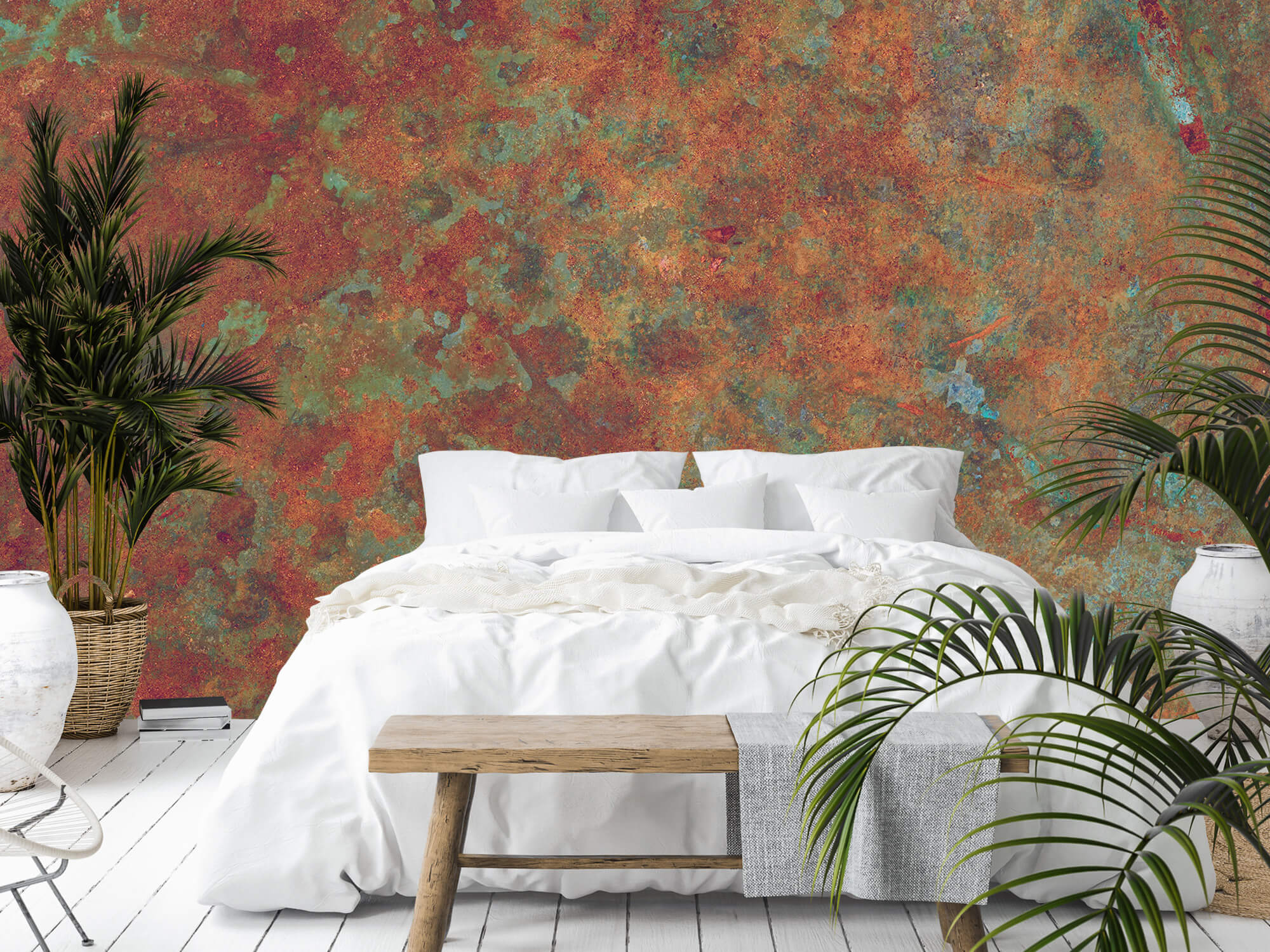 Metaal geoxideerd - Fotobehang