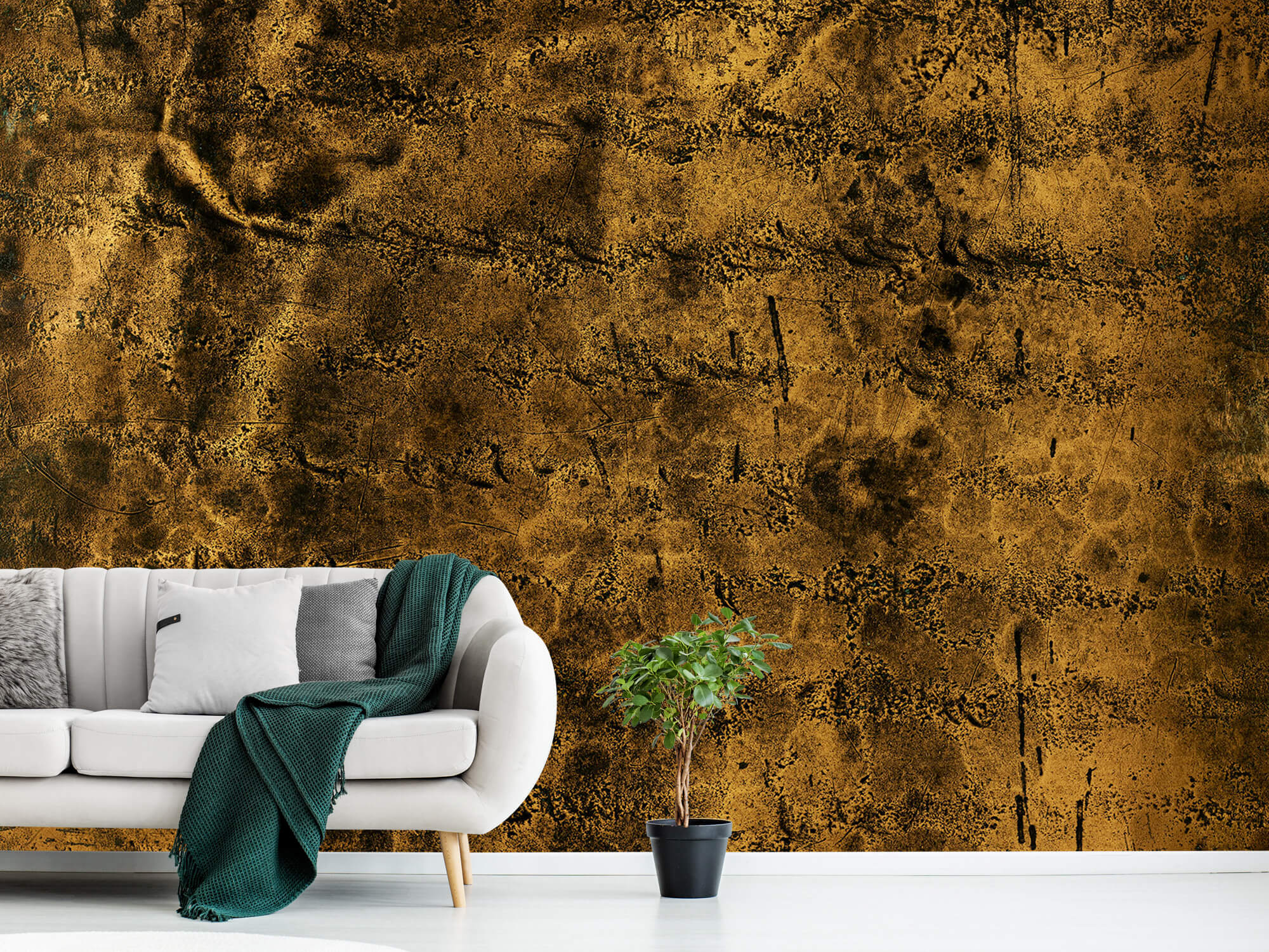 Structuur koper - Fotobehang