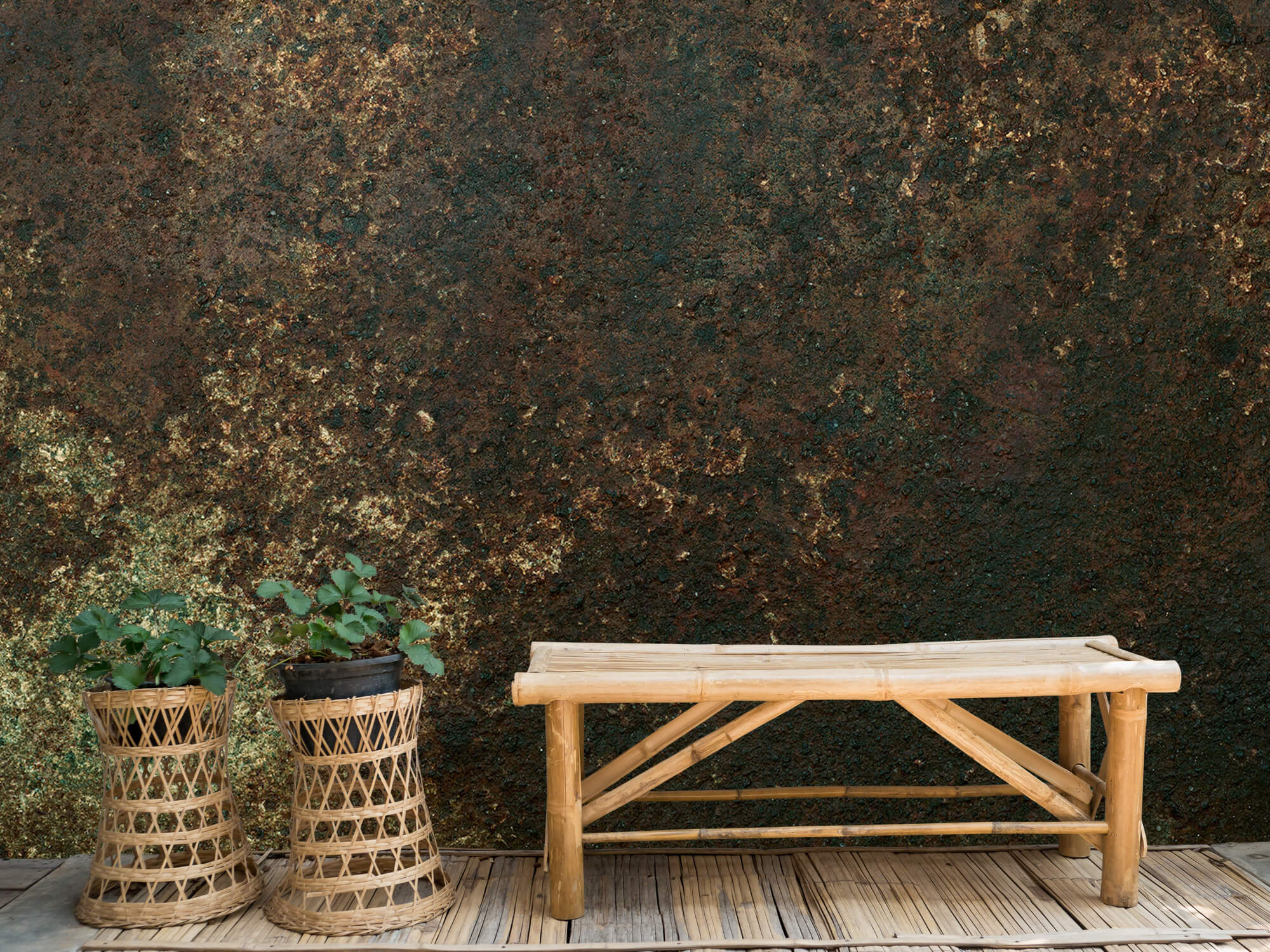 Geoxideerde roest structuur - Fotobehang