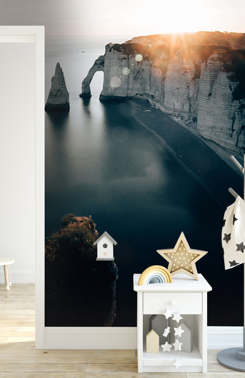 Ochtendzon in Normandië - Fotobehang