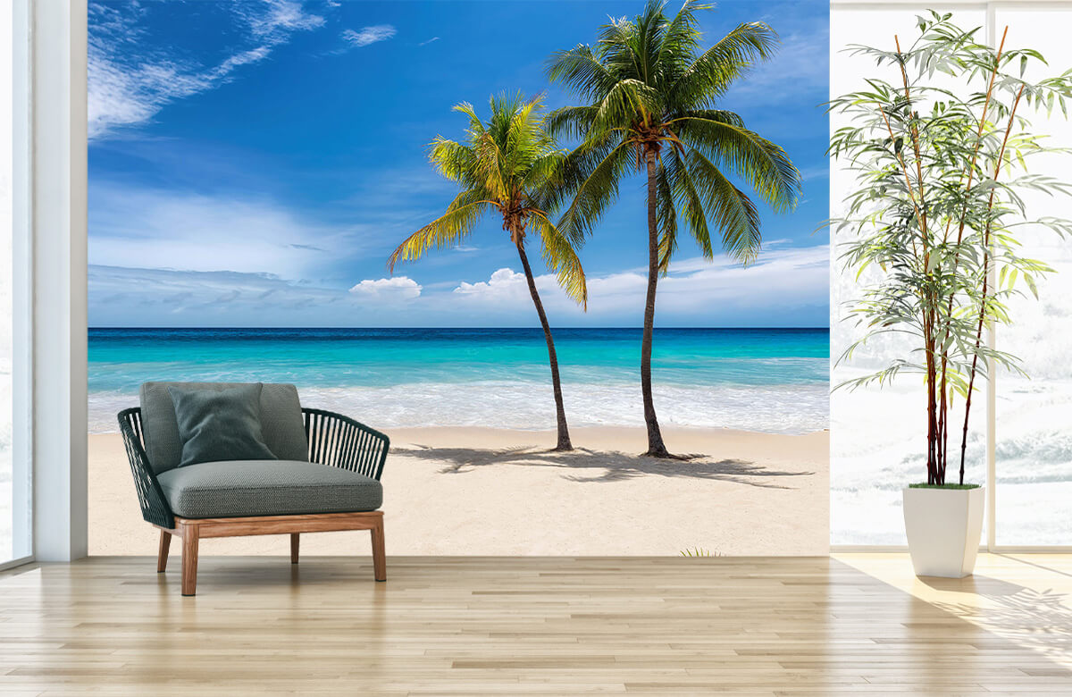 Tropisch zandstrand - Fotobehang
